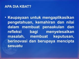 Konsep KBAT | PPT