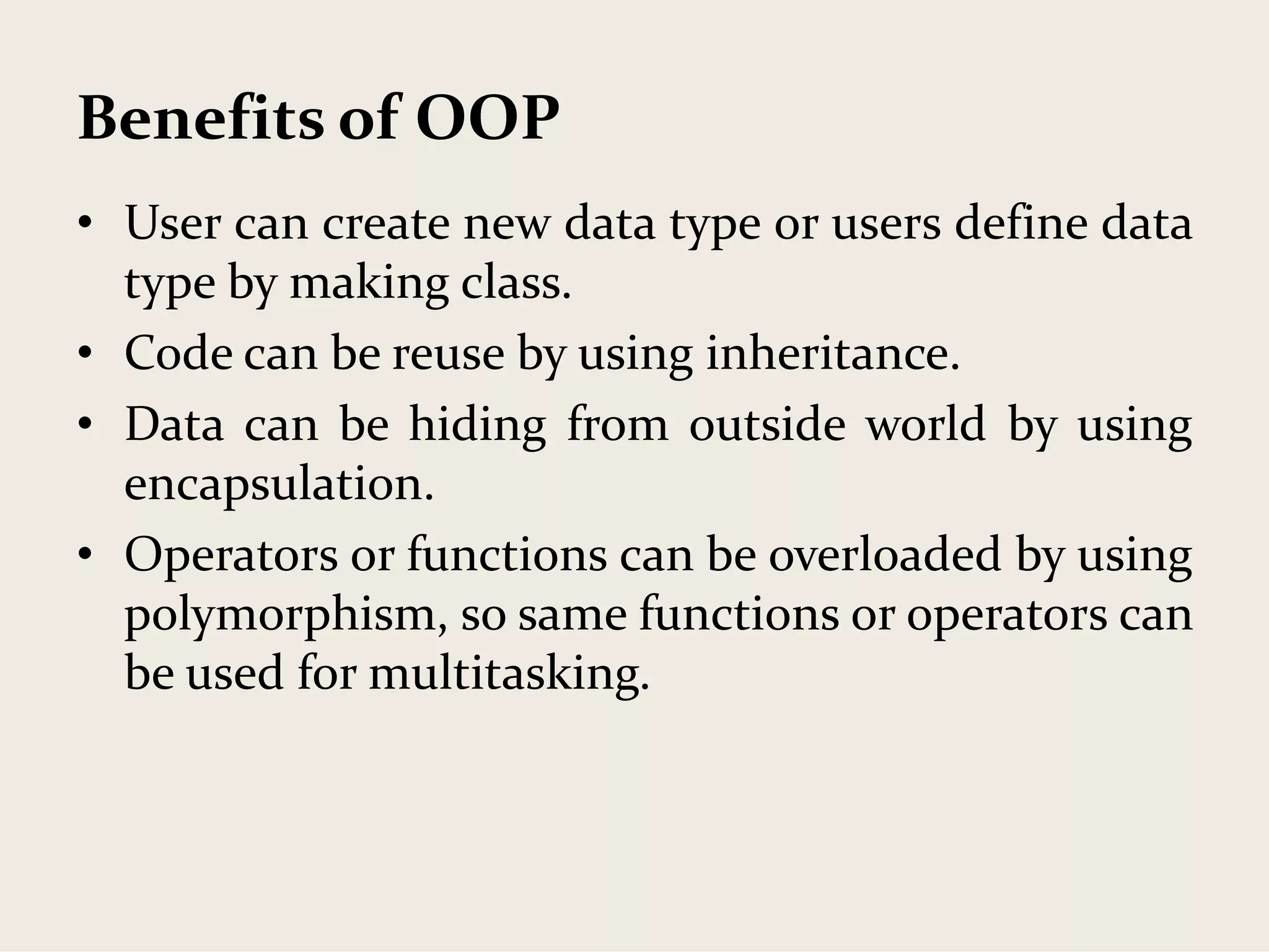 Introduction to oops concepts | PDF