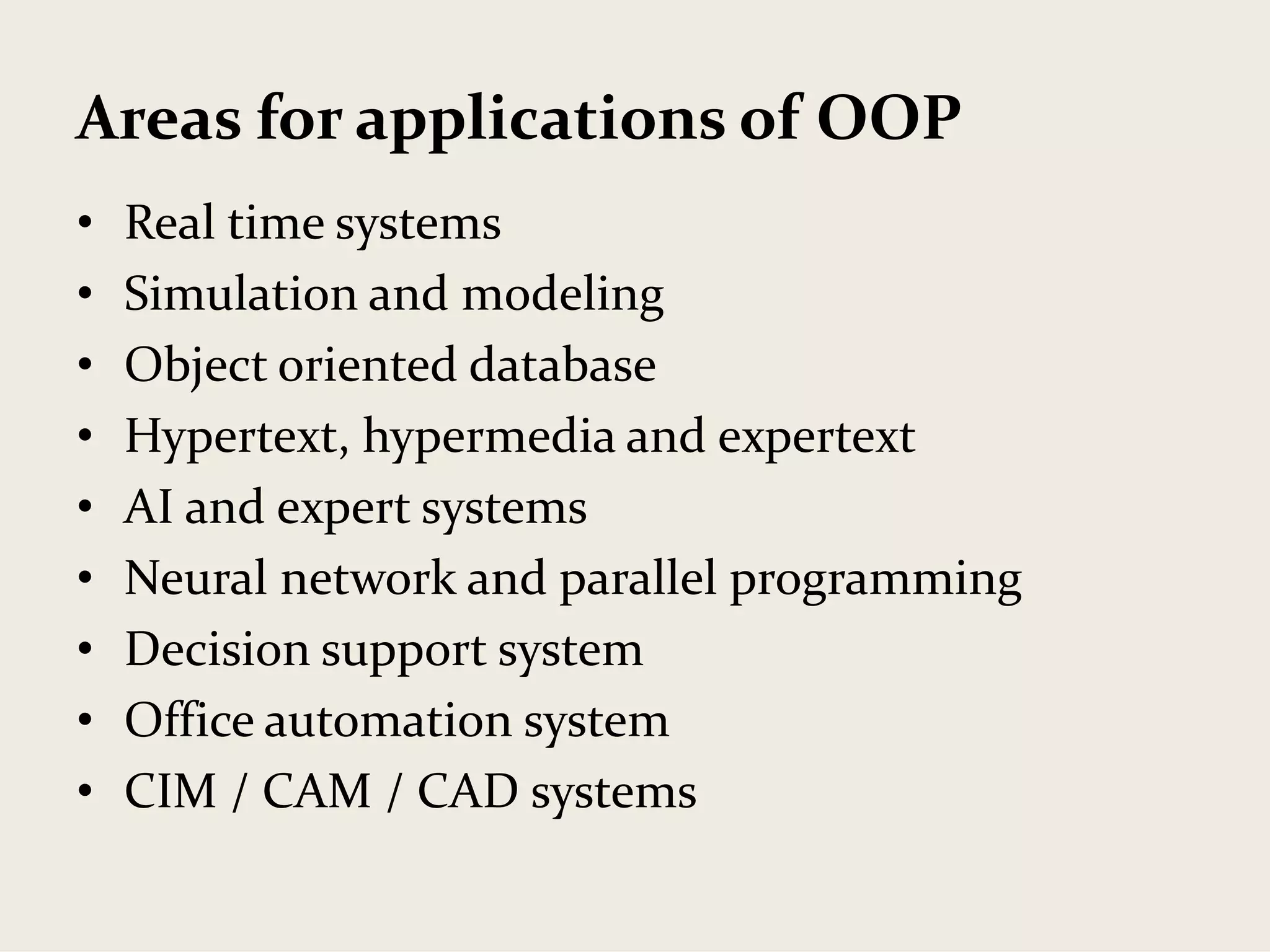 Introduction to oops concepts | PDF | Programming Languages | Computing