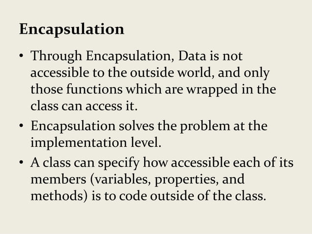 Introduction to oops concepts | PDF | Programming Languages | Computing