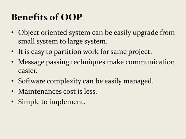 Introduction to oops concepts | PDF | Programming Languages | Computing