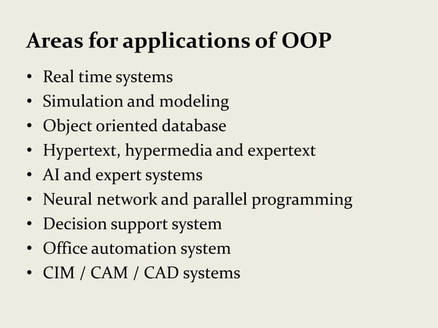 Introduction to oops concepts | PDF | Programming Languages | Computing