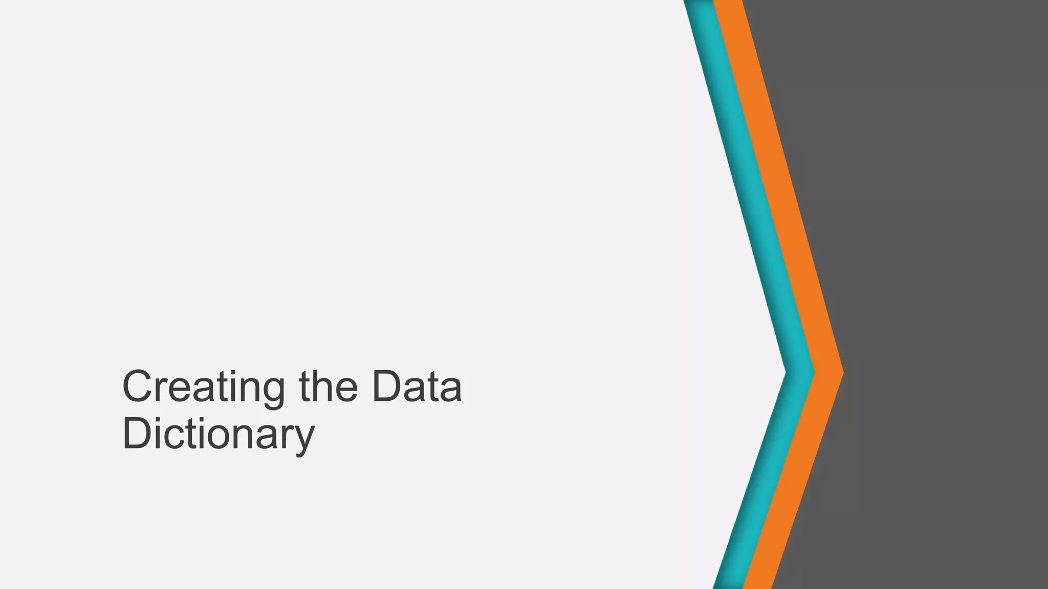 Systems Analyst and Design - Data Dictionary | PPTX