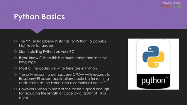 3.Pi for Python | PPT | Free Download