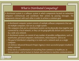 Distributed Computing and Big Data | PPT