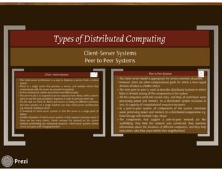 Distributed Computing and Big Data | PPT