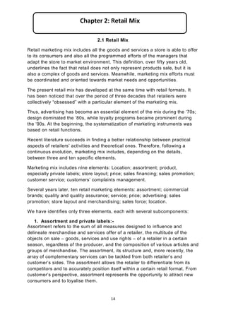 Retail Management & Retail Mix | PDF