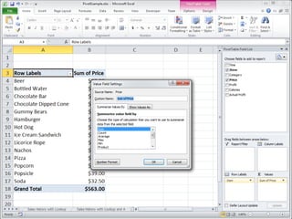 3. Pivot tables | PPTX