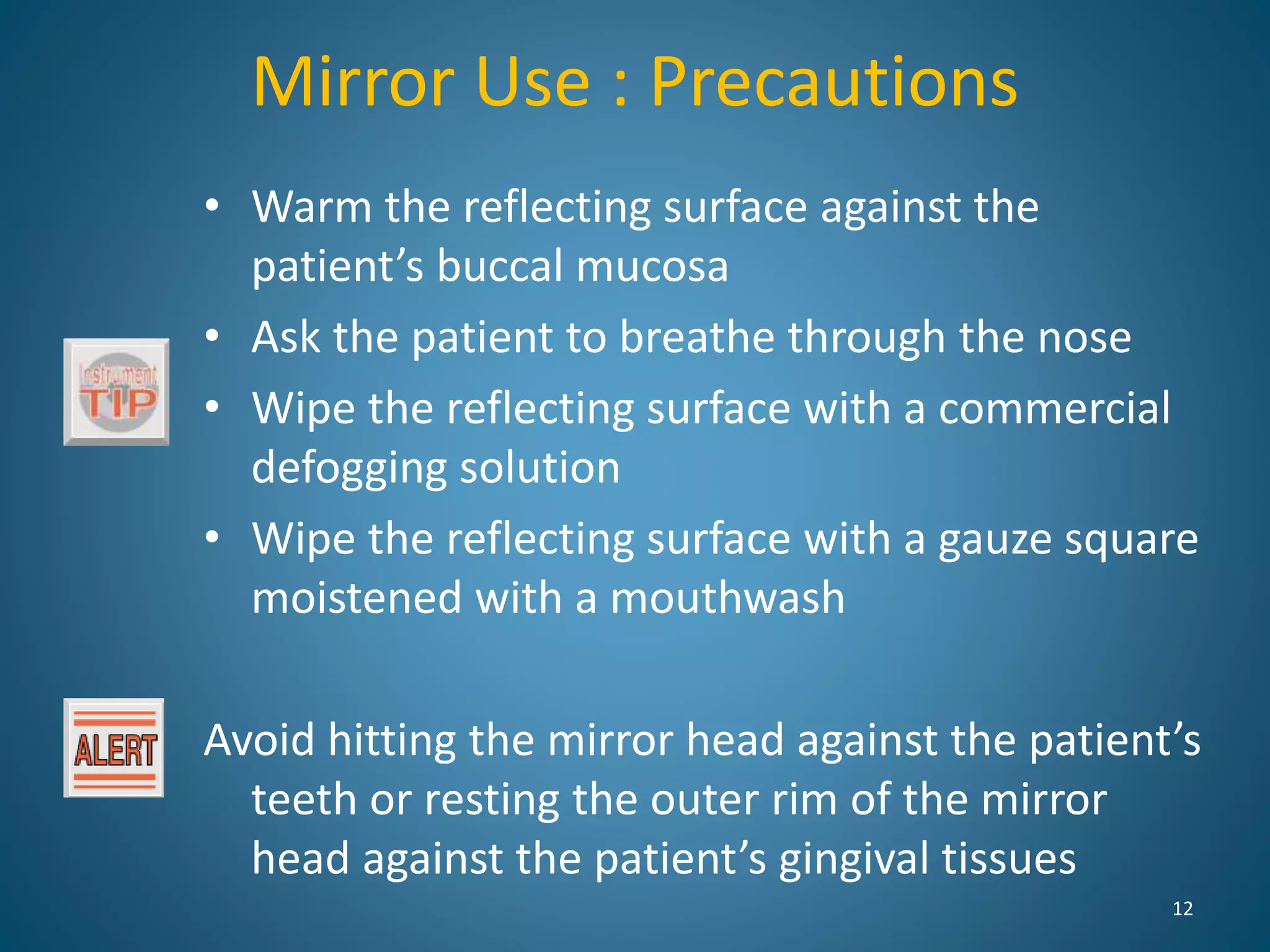 Periodontics - Mirror and Finger rests | PPTX