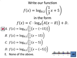 3.3 Logarithmic Functions | PPTX
