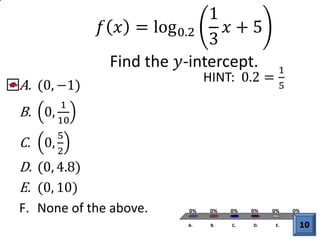 3.3 Logarithmic Functions | PPTX