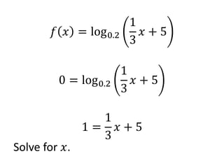 3.3 Logarithmic Functions | PPTX