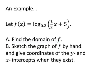 3.3 Logarithmic Functions | PPTX