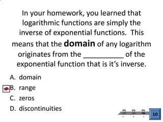 3.3 Logarithmic Functions | PPTX