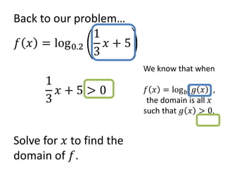3.3 Logarithmic Functions | PPTX