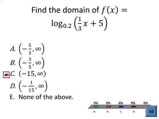 3.3 Logarithmic Functions | PPTX