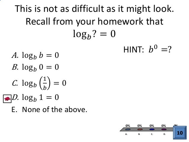 3.3 Logarithmic Functions