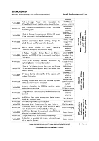 Communication systems Projects for Final Year Students | PDF