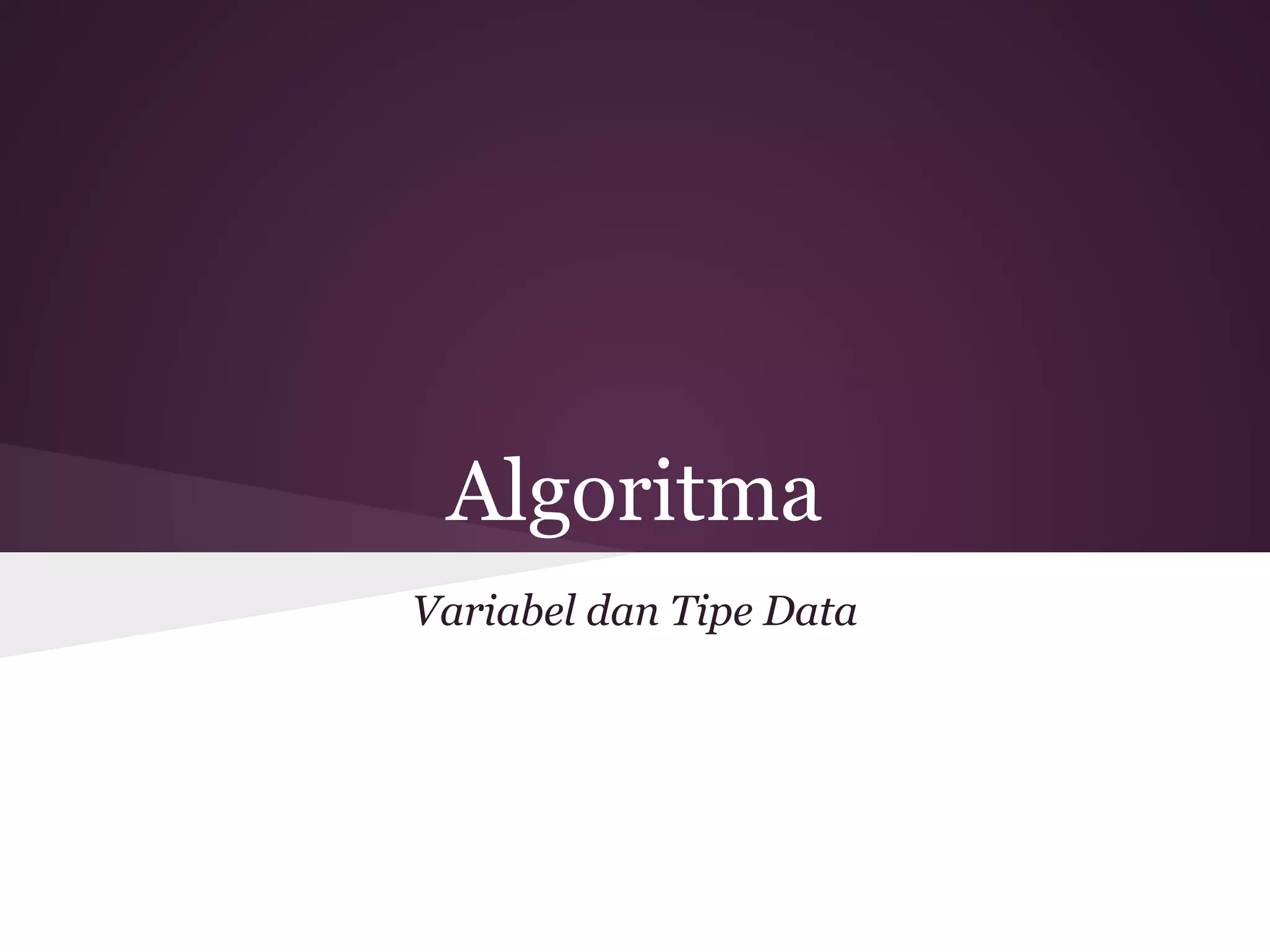 3. variabel dan tipe data | PDF