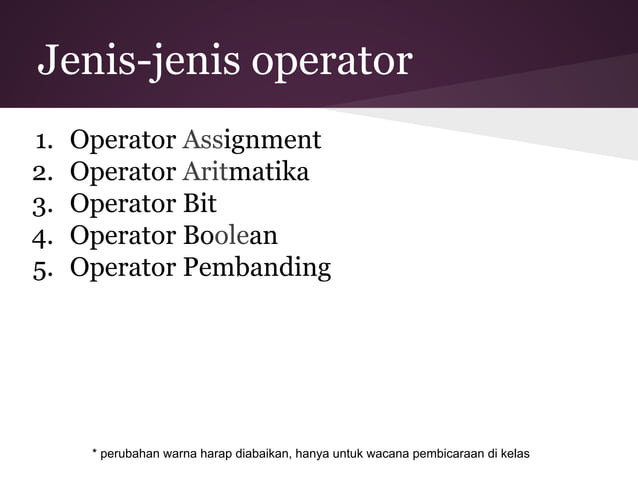 3. variabel dan tipe data | PPT