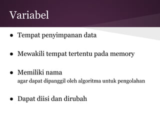 3. variabel dan tipe data | PDF