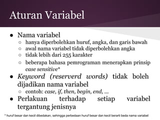 3. variabel dan tipe data | PDF