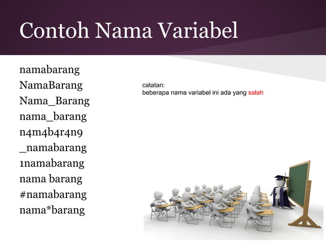3. variabel dan tipe data | PPT