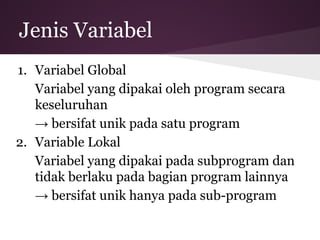 3. variabel dan tipe data | PDF