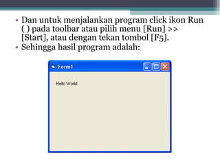 Pengenalan Dasar Visual Basic - bagian 3 | PPT
