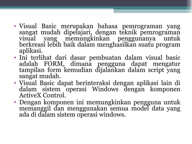 Pengenalan Dasar Visual Basic - bagian 3 | PPT
