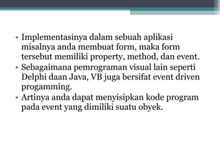 Pengenalan Dasar Visual Basic - bagian 3 | PPT