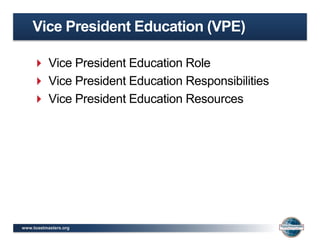 How to succeed as VP Education | PPTX