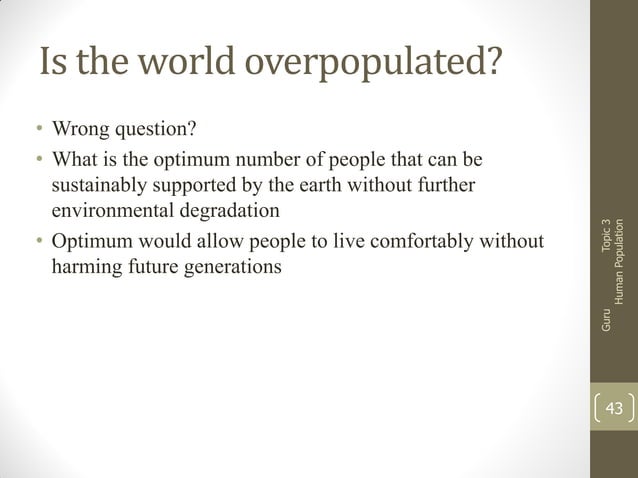 3.1 Human Population Dynamics Notes | PPT