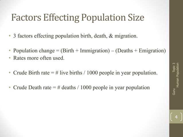 3.1 Human Population Dynamics Notes | PPT