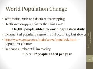 3.1 Human Population Dynamics Notes | PPT