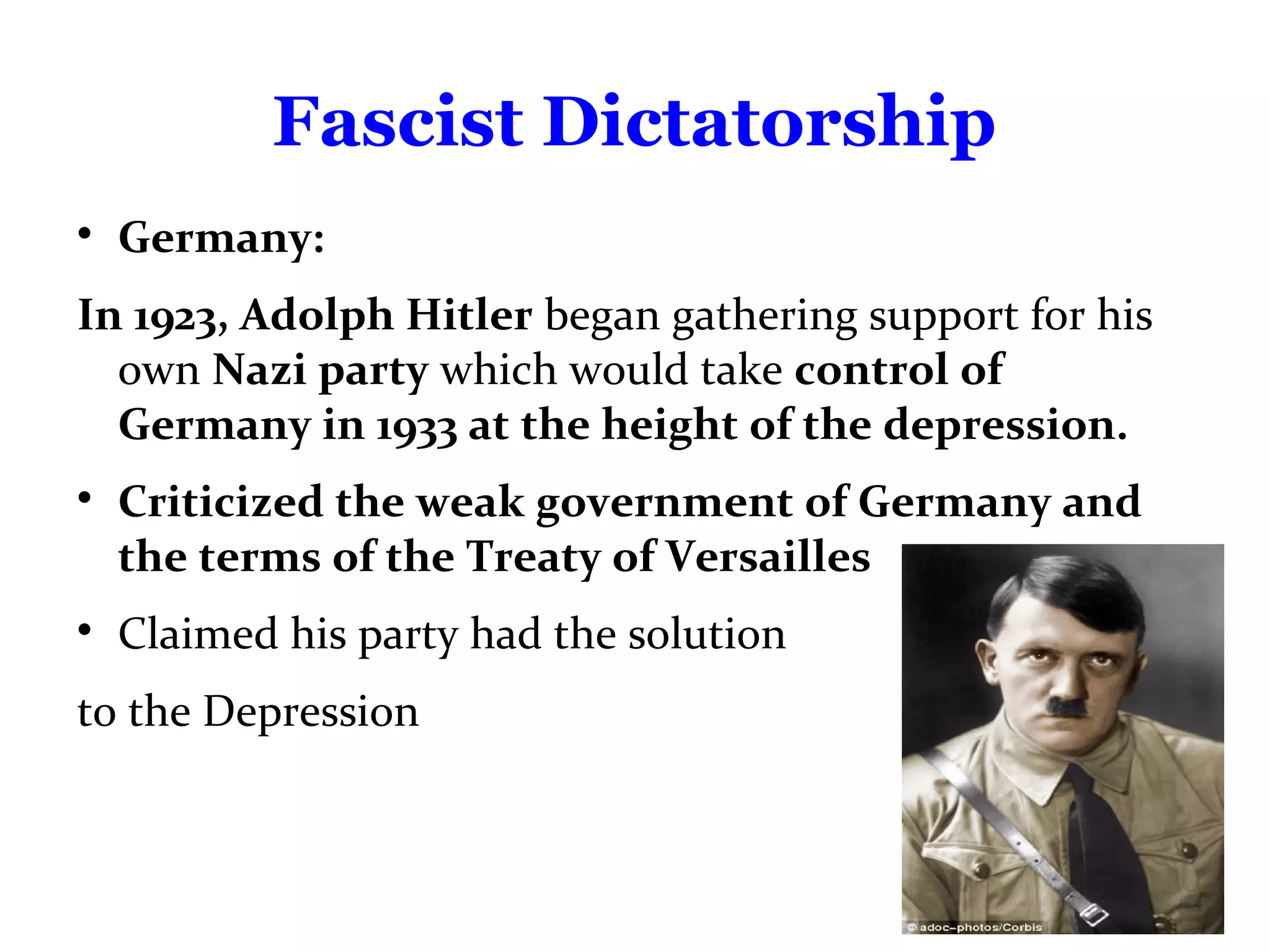 3. the rise of dictatorships | PPT