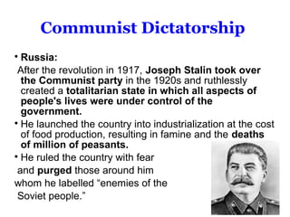 3. the rise of dictatorships | PPT