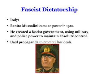 3. the rise of dictatorships | PPT