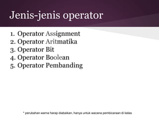 3. variabel dan tipe data | PPTX