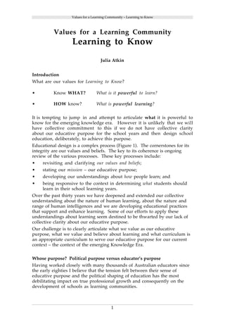 learning to know | PDF