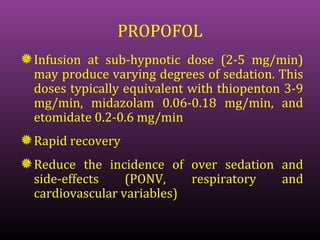 sedation during regional anestesi | PPT
