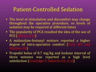 sedation during regional anestesi | PPT
