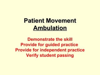 3.01 Patient Movement | PPT