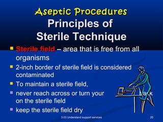 3.03 aseptic procedures | PPT