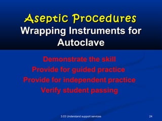 3.03 aseptic procedures | PPT