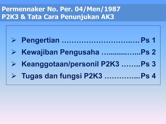p2k3 training | PPTX