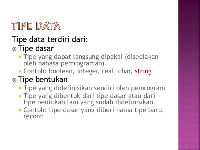 3.1 tipe data