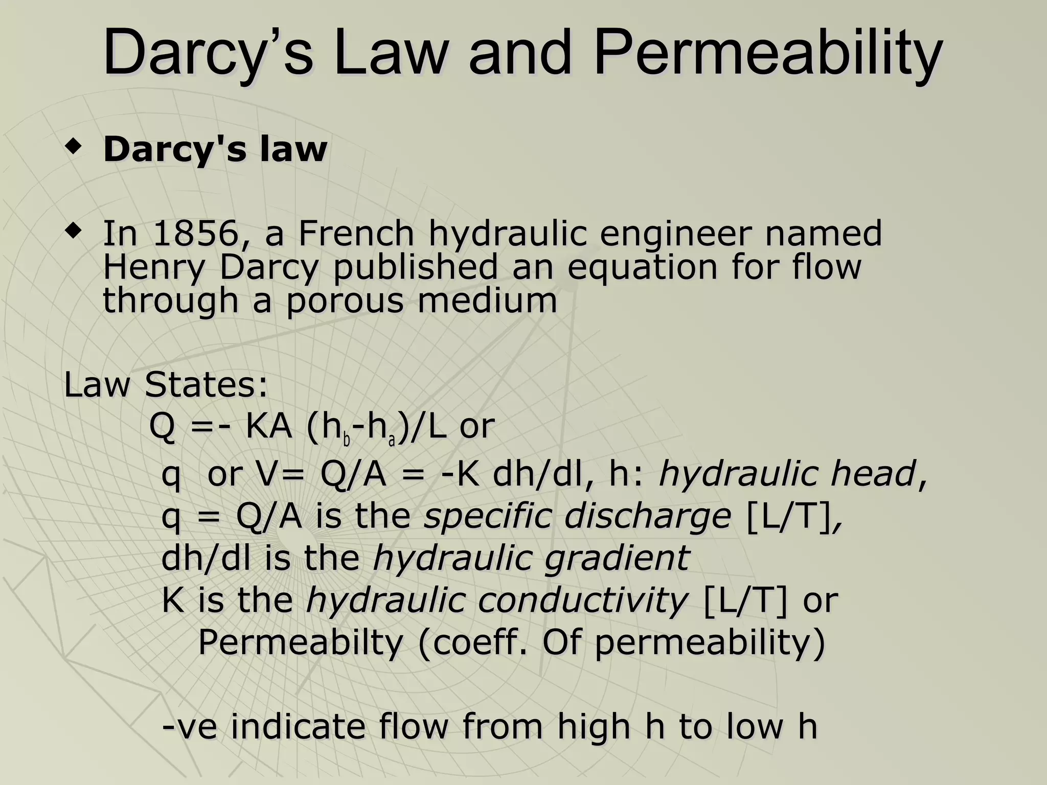 darcys law | PPT
