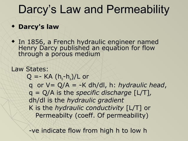 darcys law | PPT