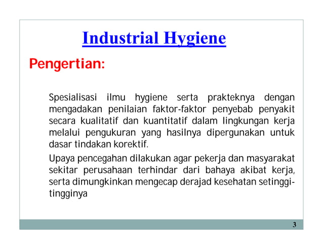 3. hygiene industri | PDF